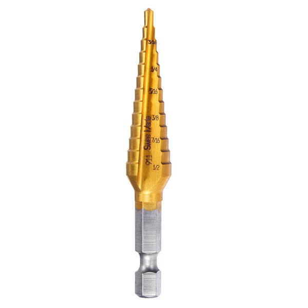 Champion 1/8" - 1/2" Hex Shank Multi-Step Drill - MSD-HEX-1 – Power ...